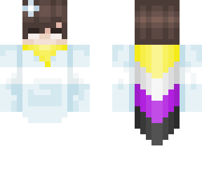 nonbinary pride | Minecraft Skin
