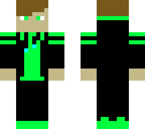 green gamer boy | Minecraft Skin