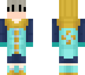 King Harlequin in Helbram's helmet | Minecraft Skin