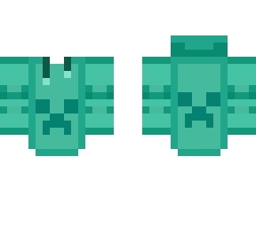 MCC Cyan Creepers hoodie base | Minecraft Skin