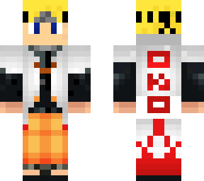 Naruto hokage cloak | Minecraft Skin