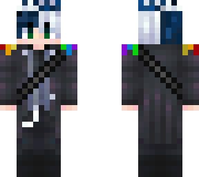 Pride shoulder pads blue king | Minecraft Skin