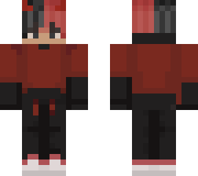 Devil Teenage Boy Red N Black Minecraft Skins