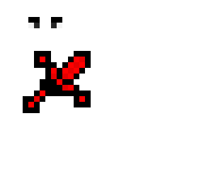 Ruby Dagger Pixel Art | Minecraft Skin