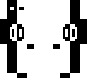 black and white inverted skin | Minecraft Skin