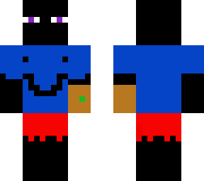 ender man w/ infinity gauntlet and clothes | Minecraft Skin