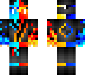half fire half water | Minecraft Skins
