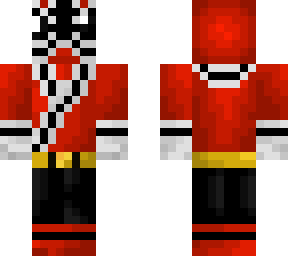 Red Power Ranger Samurai | Minecraft Skin