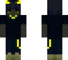 Yellow Glowing demon boy | Minecraft Skin