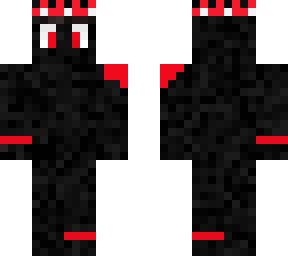 black and red wool warrior | Minecraft Skin