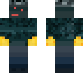Dark Faded Black And Gray Crown | Minecraft Skin