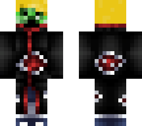 humanoid creeper akatsuki | Minecraft Skin