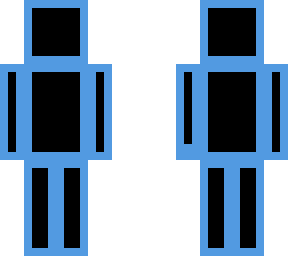 Simple blue lined skin | Minecraft Skin
