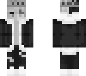 Monocrome Ranboo skin | Minecraft Skin