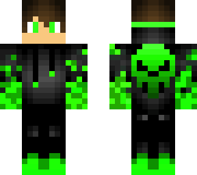 neon green gamer skin | Minecraft Skins
