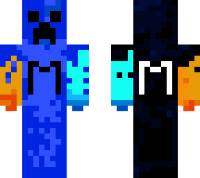 fire ice hand | Minecraft Skin