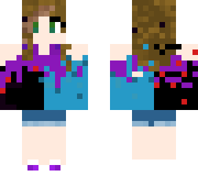 Skeppy and BadboyHalo (Happy) skin fire style | Minecraft Skin