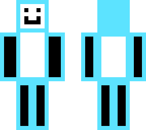 blue outlined skin | Minecraft Skin