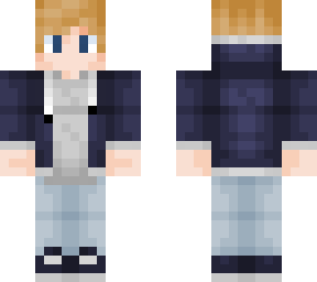 Denim jacket boy cool skin | Minecraft Skin