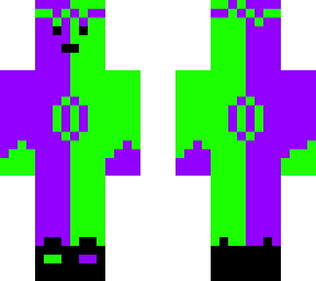 Neon purple and green | Minecraft Skin