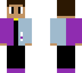 purple side with jean jacket | Minecraft Skin