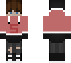 Red hoodie Eboy by STASI | Minecraft Skin