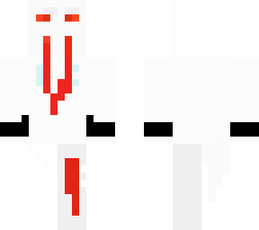The red blood thirsty, white ghost | Minecraft Skin