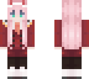 zero two | Minecraft Skins