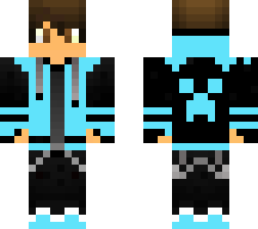 Blue Minecraft Skins Cool Guy