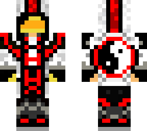 gallo ninja rojo ( version pato ) | Minecraft Skin