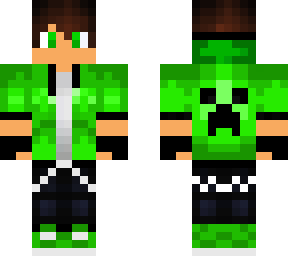 Green Gamer Boy | Minecraft Skin