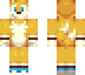 Miles "Tails" Prower Blue Shoes Variant | Minecraft Skin