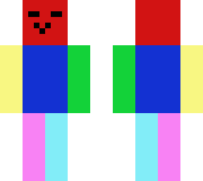 Rainbow Noob | Minecraft Skins