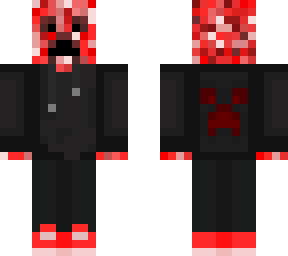 Red creeper | Minecraft Skin