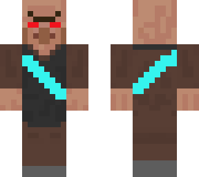Red eye Blacksmith Fighter Villager! | Minecraft Skin