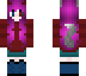 demon wolf girl | Minecraft Skins