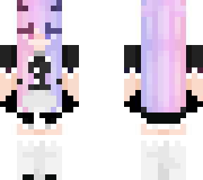 Calishi split dye maid | Minecraft Skin