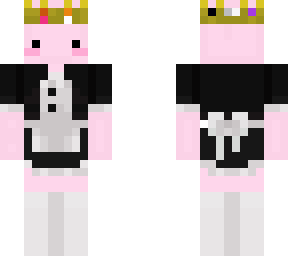 King maid axolotl | Minecraft Skin