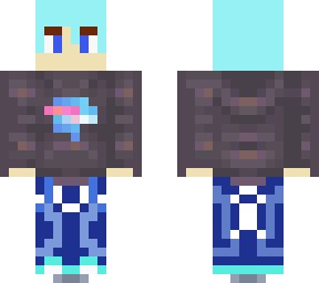 mrbeast blue hair skin | Minecraft Skin