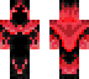 Red Ghost Enderman (Remade Red With Hair) | Minecraft Skin