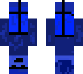 upside down blue man | Minecraft Skins