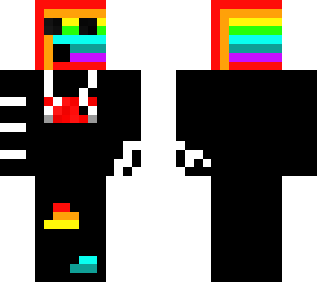 just a advanced skin of my other rainbow slime skin | Minecraft Skin