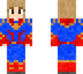 Captain marvel | Minecraft Skin