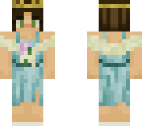 light blue sundress with flower | Minecraft Skin