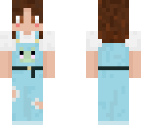 Cute Frog Nature Dungarees Minecraft Skins