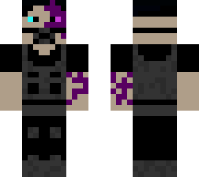 Ender Infected Soldier | Minecraft Skin