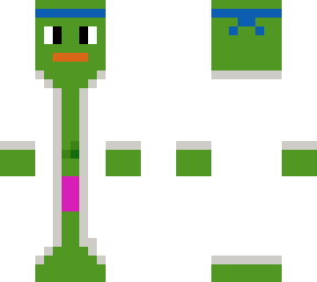 Pepe with lab coat and bandana | Minecraft Skin