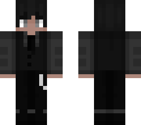 Black and Gray Vest / Suit | Minecraft Skin