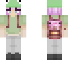 frog hat girl | Minecraft Skin