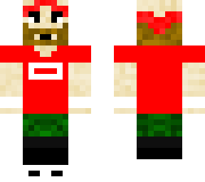 Nick gage (Red shirt) | Minecraft Skin